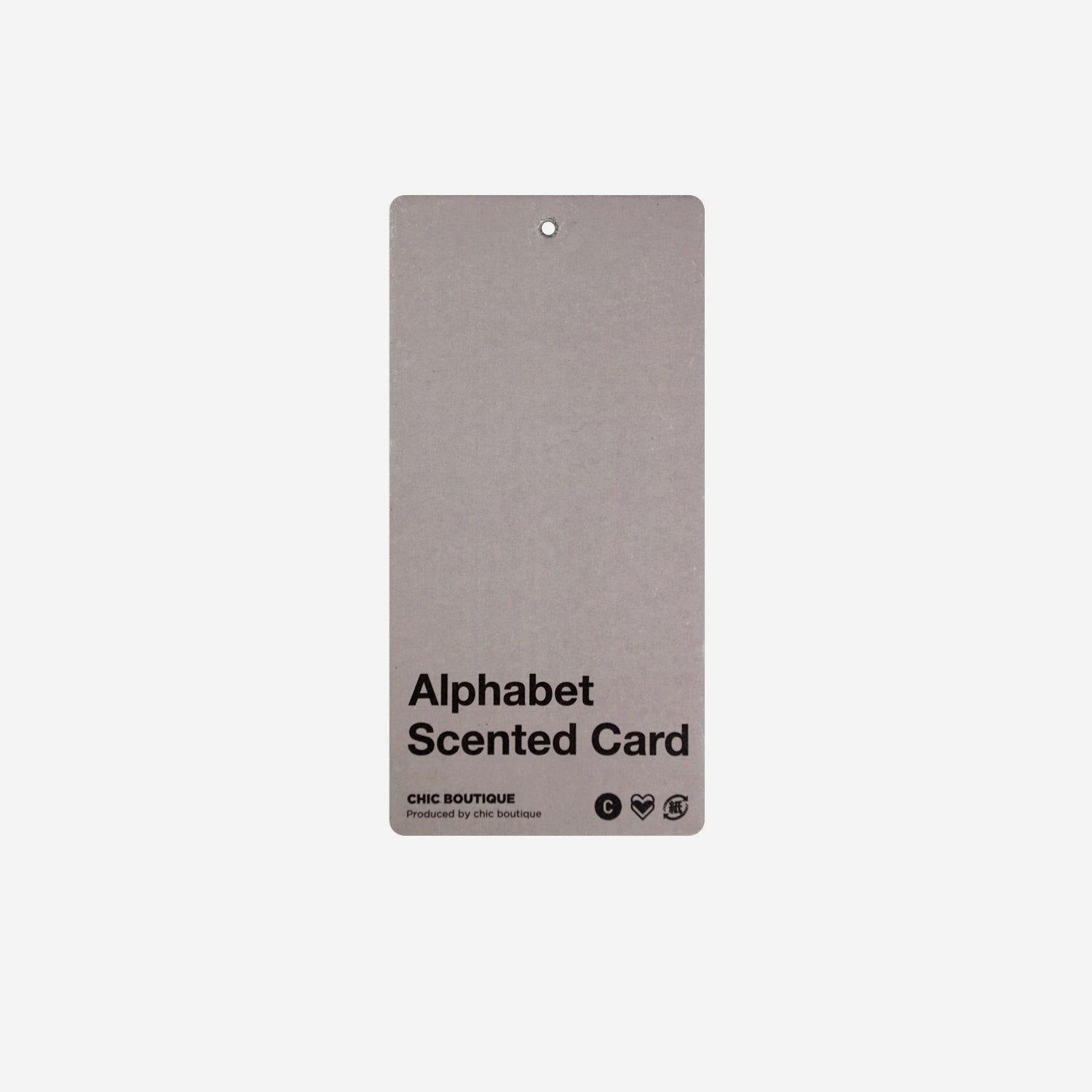 Alphabet Scented Card – MUNKEN