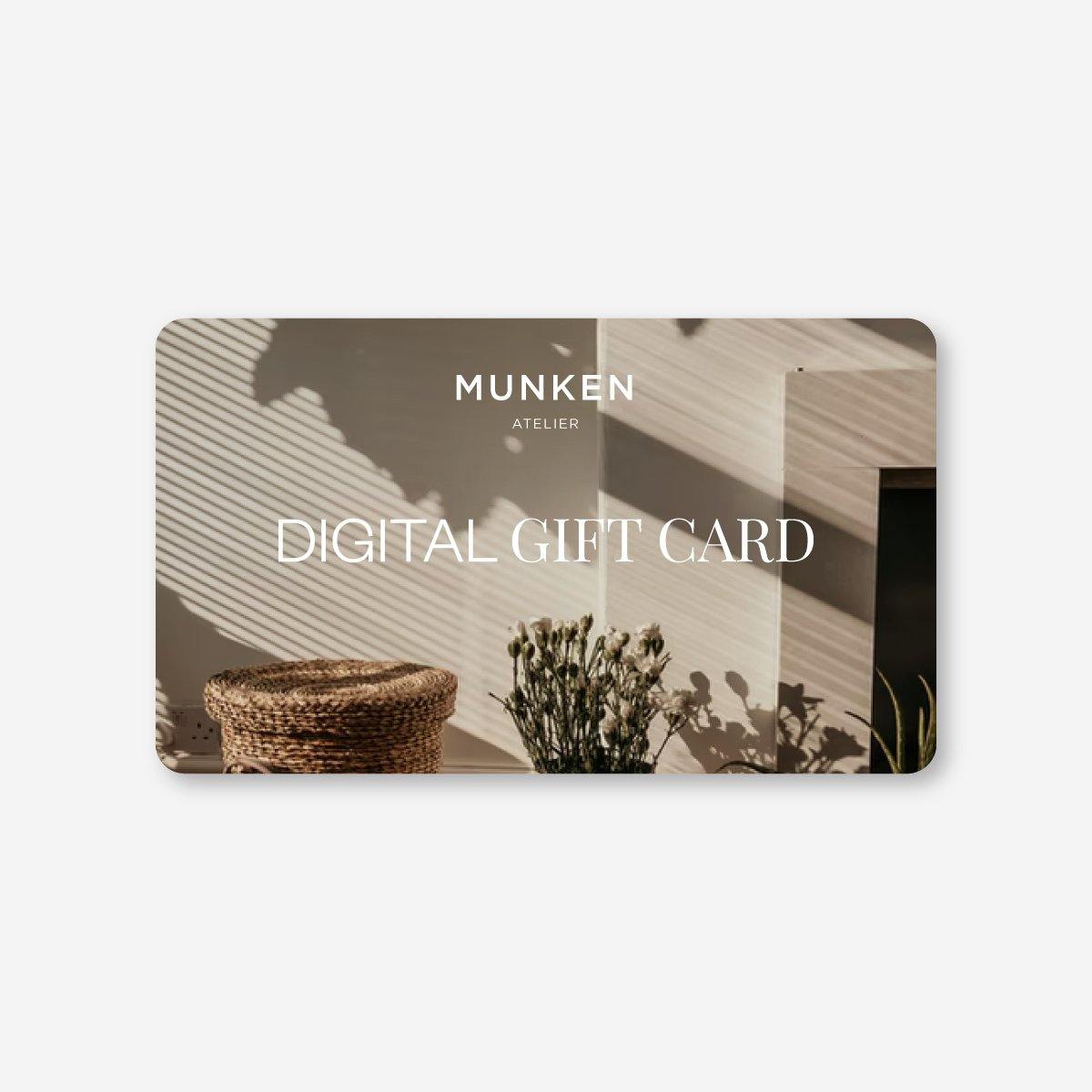 MUNKEN Digital Gift Card